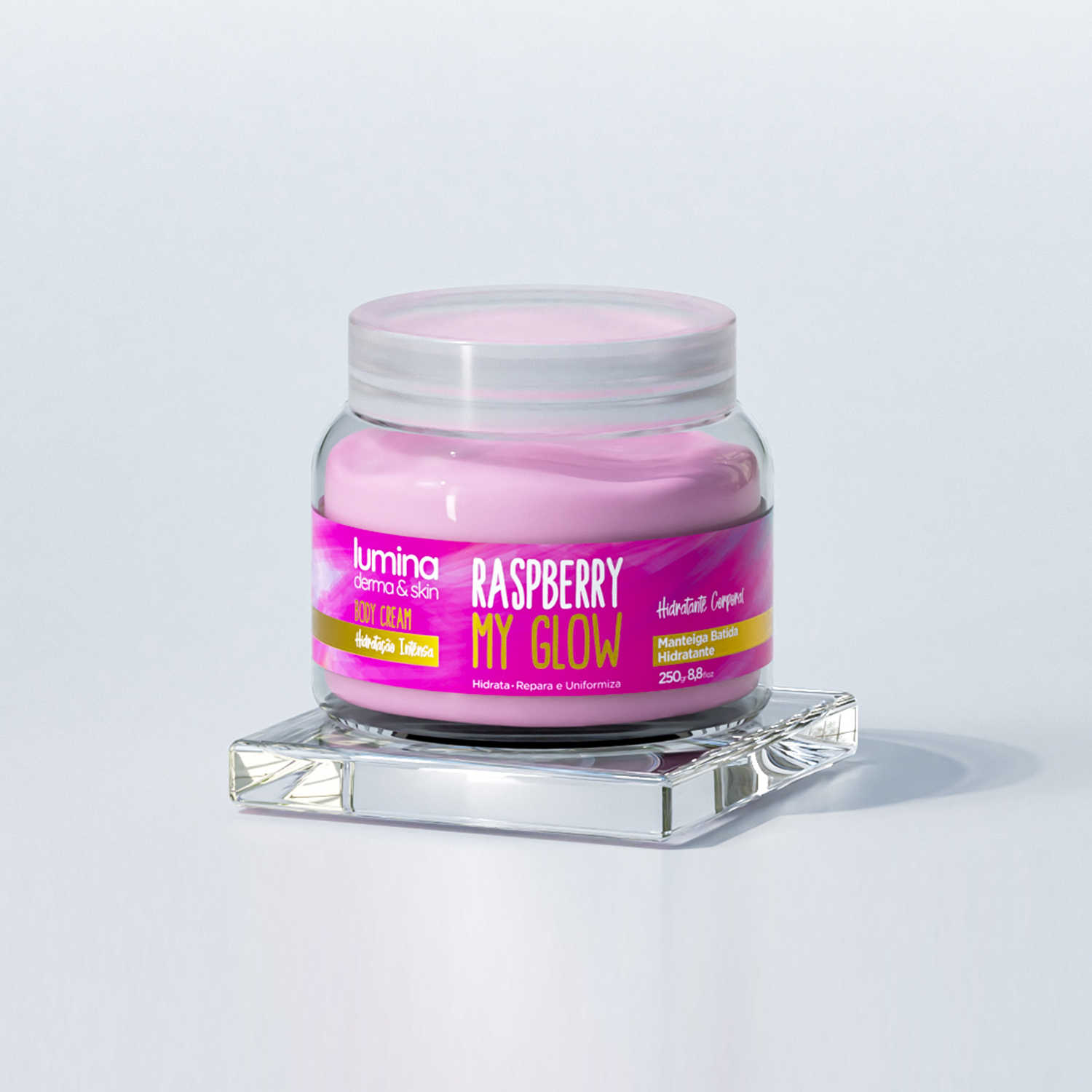 Lumina - Kit Corporal Completo - Raspberry My Glow - Lumina Derma & Skin