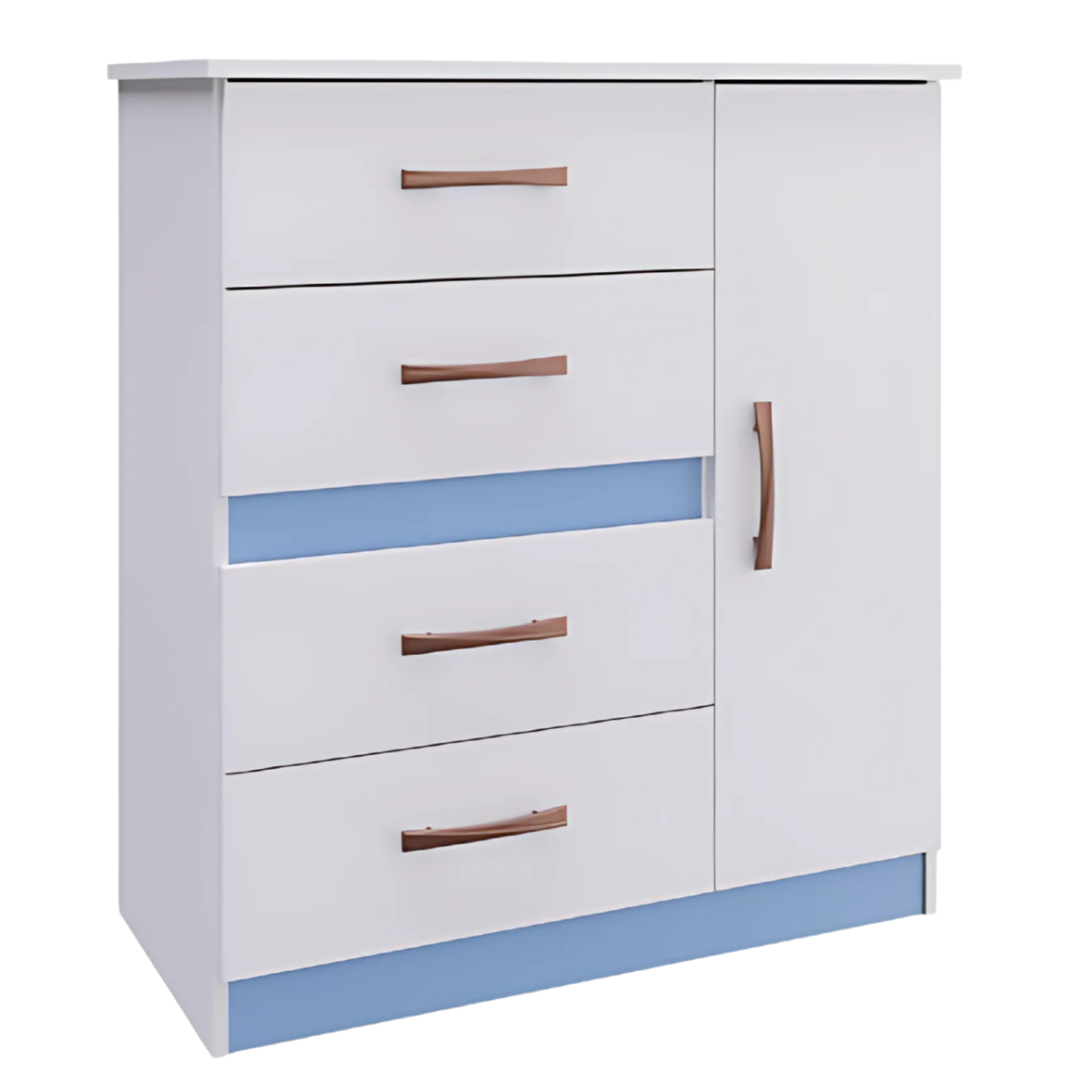 Cômoda Flex 3 em 1 com 4 gavetas e 1 porta - Fabrika Móveis e Decor