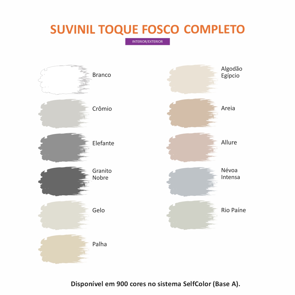 Tinta Acrílica Toque Fosco Completo Interno e Externo 18L Suvinil - DK ...