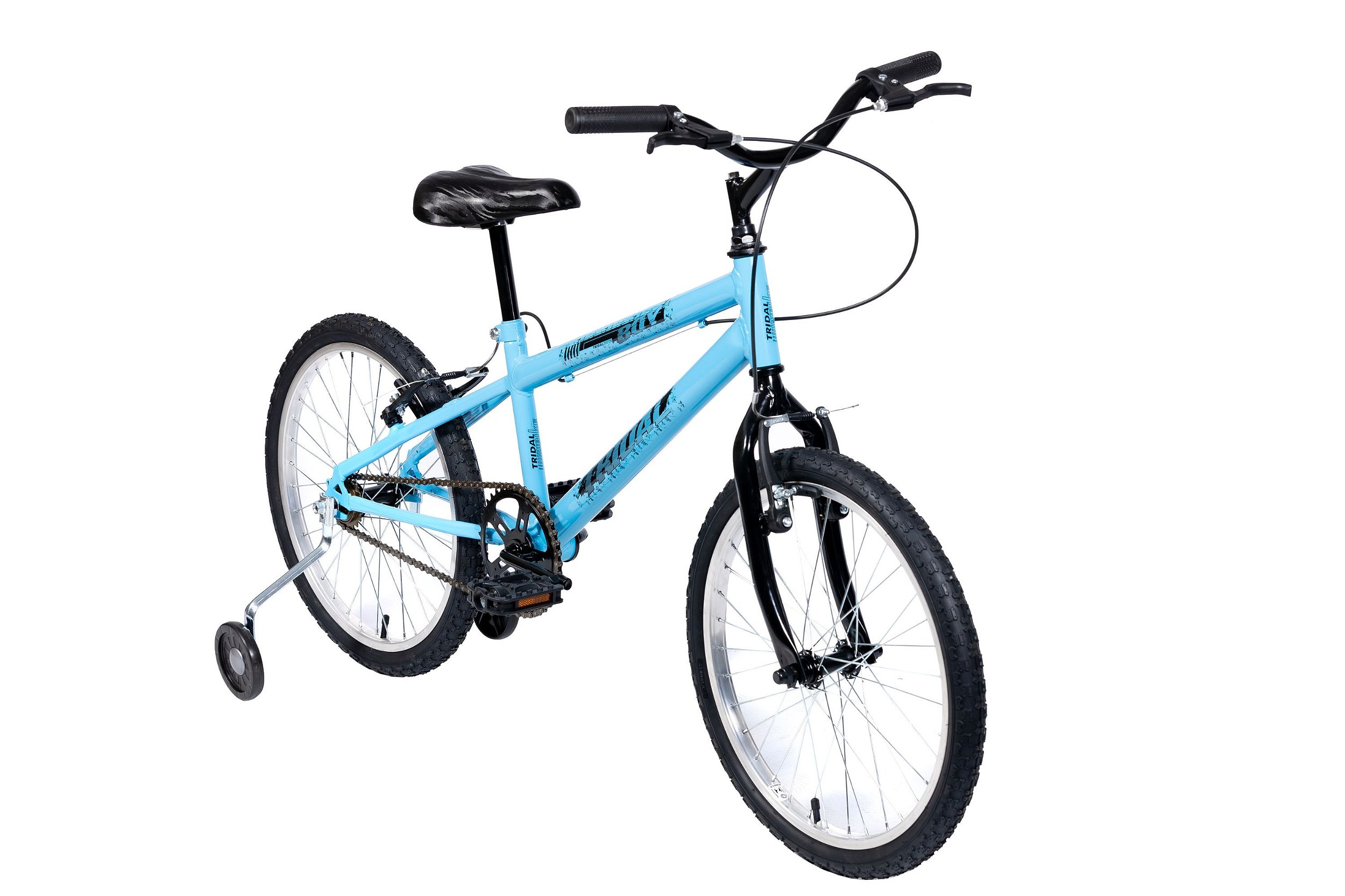 Bicicleta infantil aro 20 boy com roda lateral - Tridal Bike