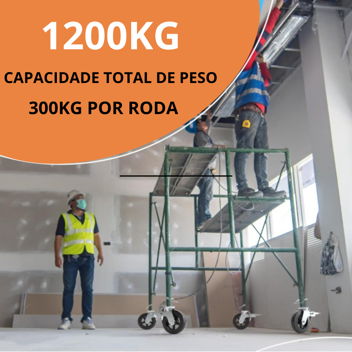Rodizio para Andaime com Trava pesado Roda 6 polegadas Kit 4 Und - RRJ ...