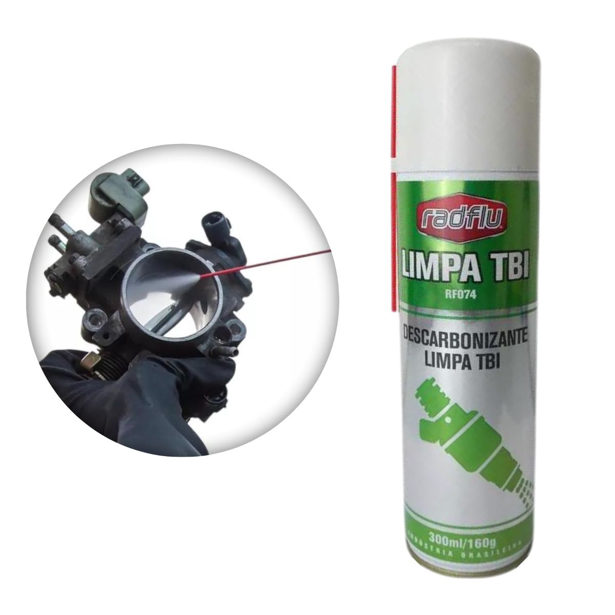 Descarbonizante Limpa Tbi Carburador Spray Radflu 300ml - Santec Comercial
