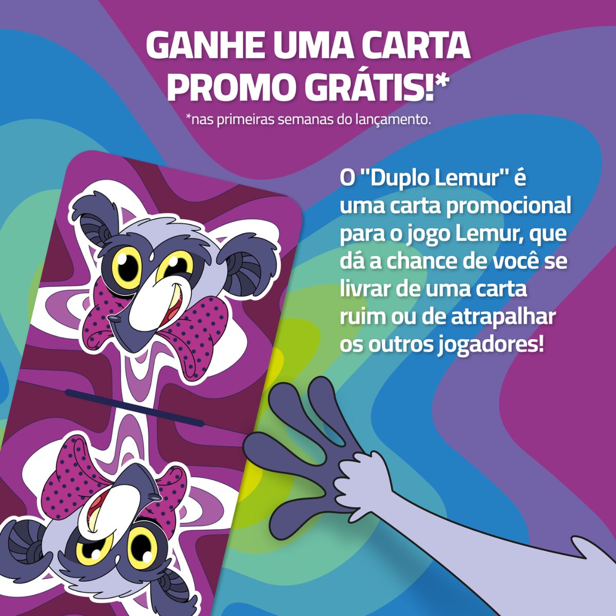 Jogo De Cartas Card Game Linha Micro Lemur PaperGames - Santec Comercial