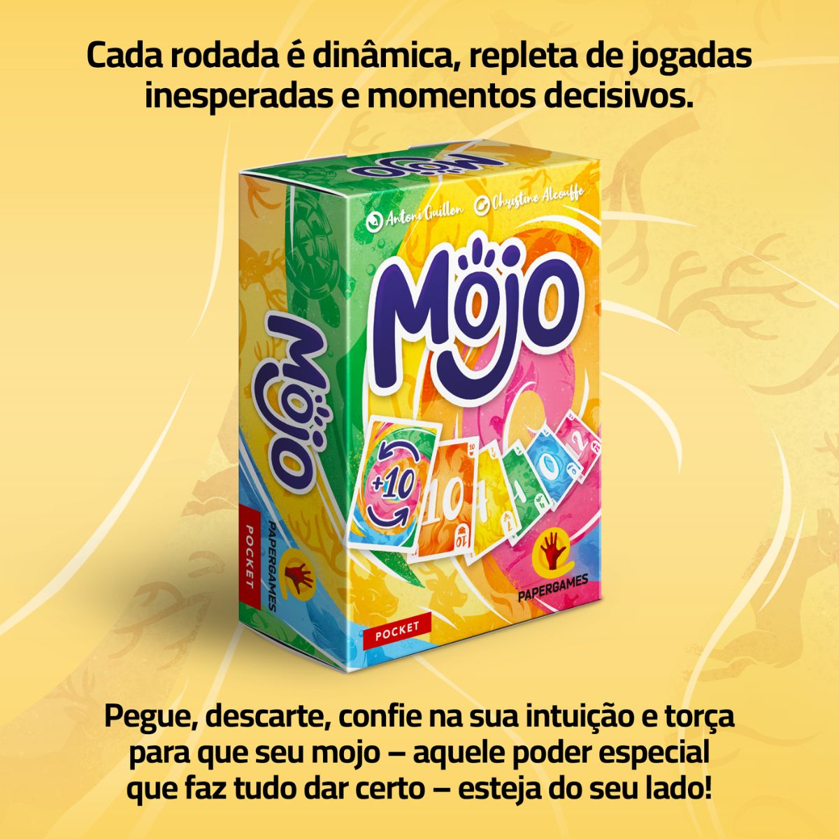 Jogo de Cartas Mojo PaperGames - Jogo em Família Divertido - Santec ...