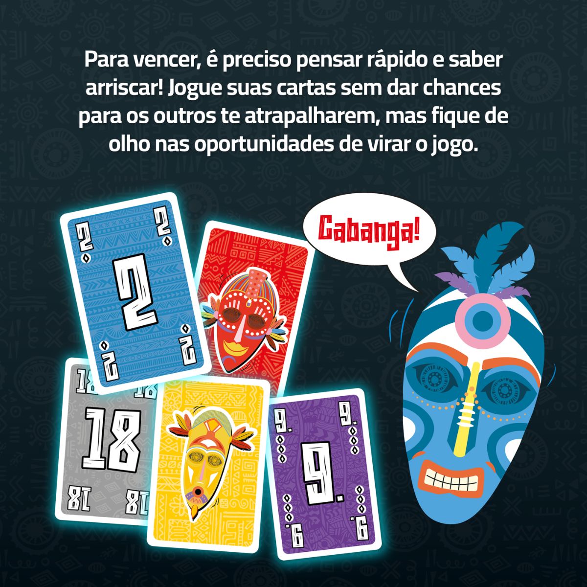 Cabanga Jogo de Cartas Papergames Pocket Crianças e Adultos - Santec ...