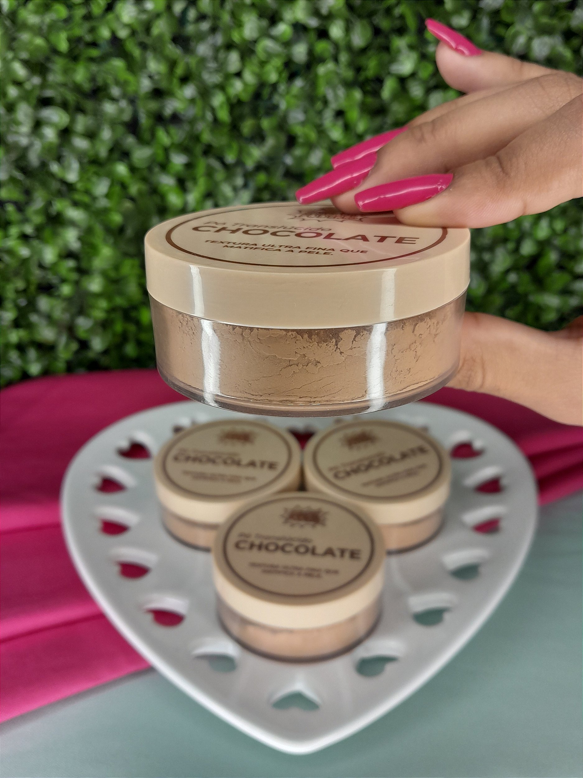 Pó Facial Chocolate Super Poderes - Rosa e Menta