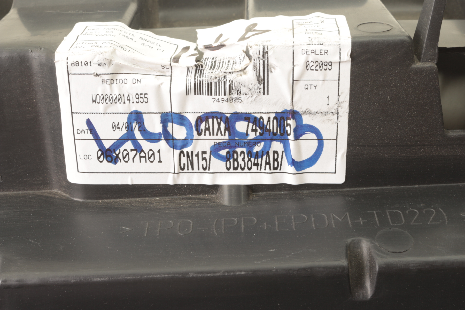 Defletor Inferior Radiador Ford Ecosport 2013/2017 Original - Auto Amega
