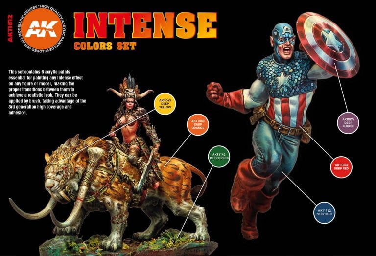 AK Interactive Intense Colors Set - Geek Tintas