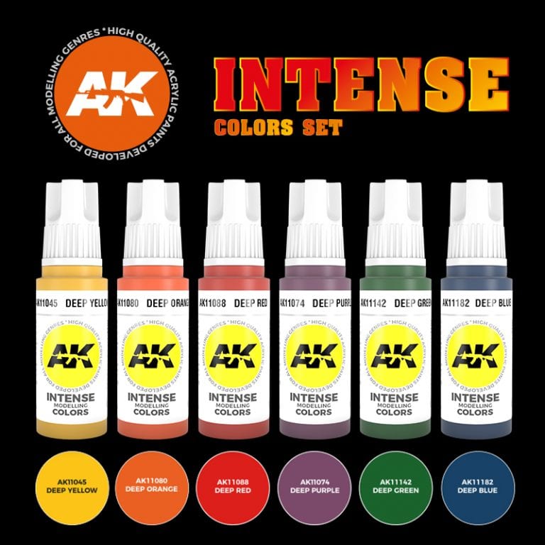 AK Interactive Intense Colors Set - Geek Tintas