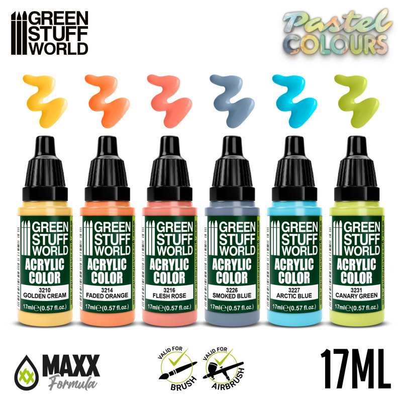 Paint Set - Pastel Colors - Geek Tintas