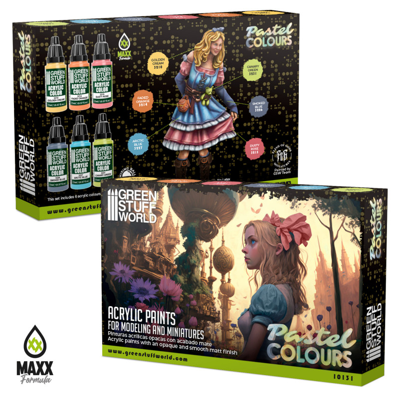 Paint Set - Pastel Colors - Geek Tintas