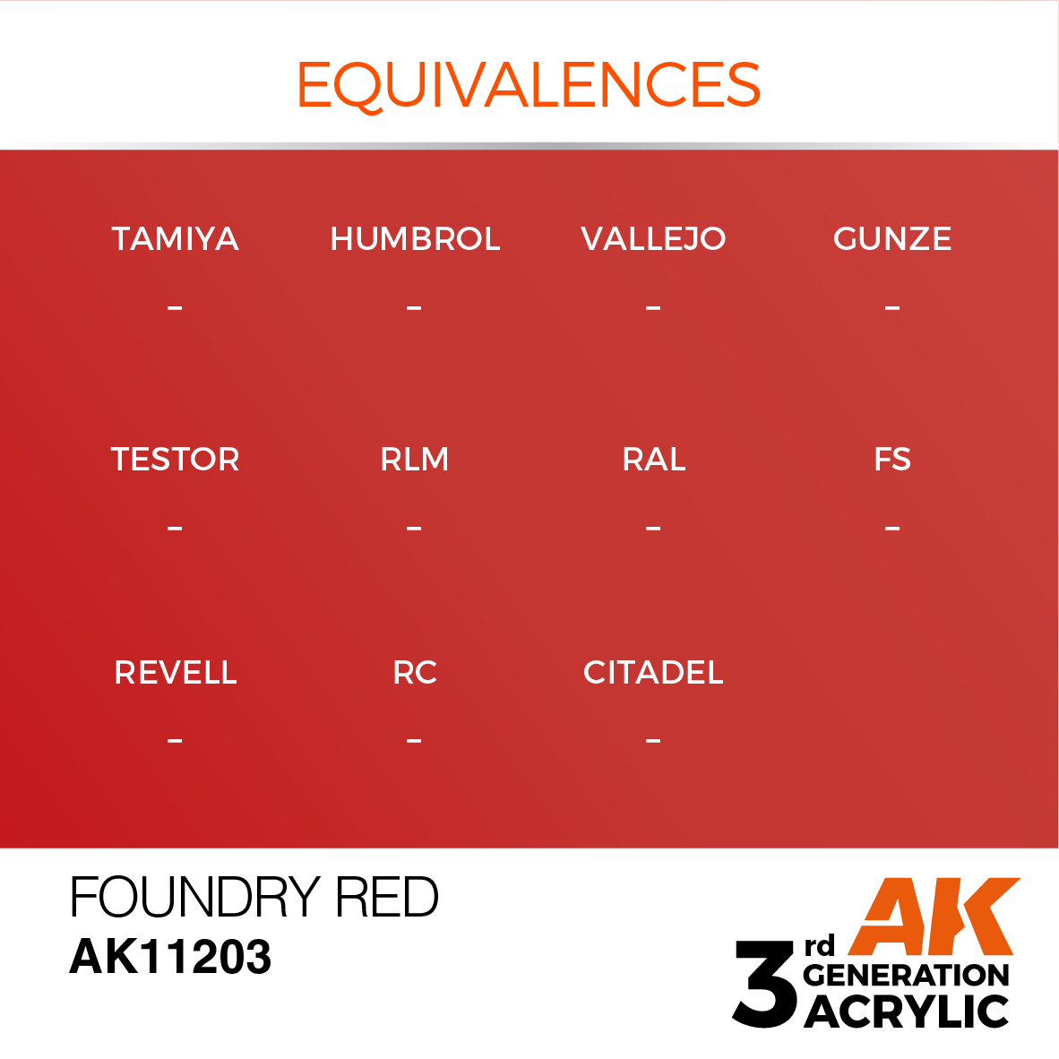 Foundry Red Metallic - Geek Tintas