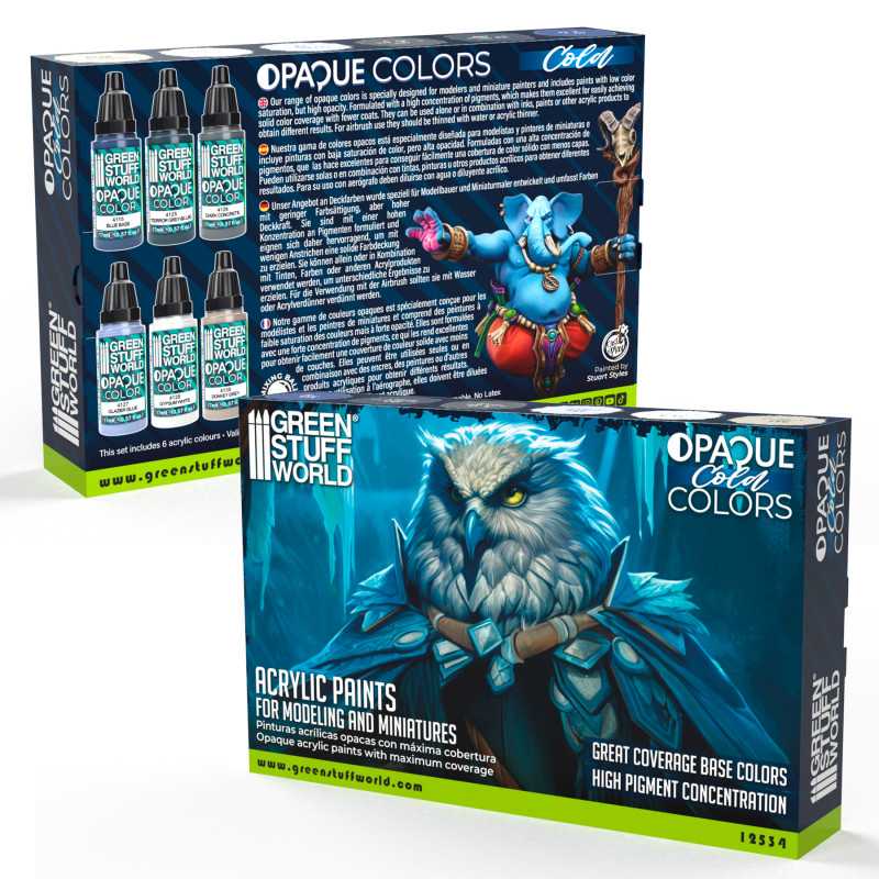 Opaque Paint Set - Cold Colours - Geek Tintas