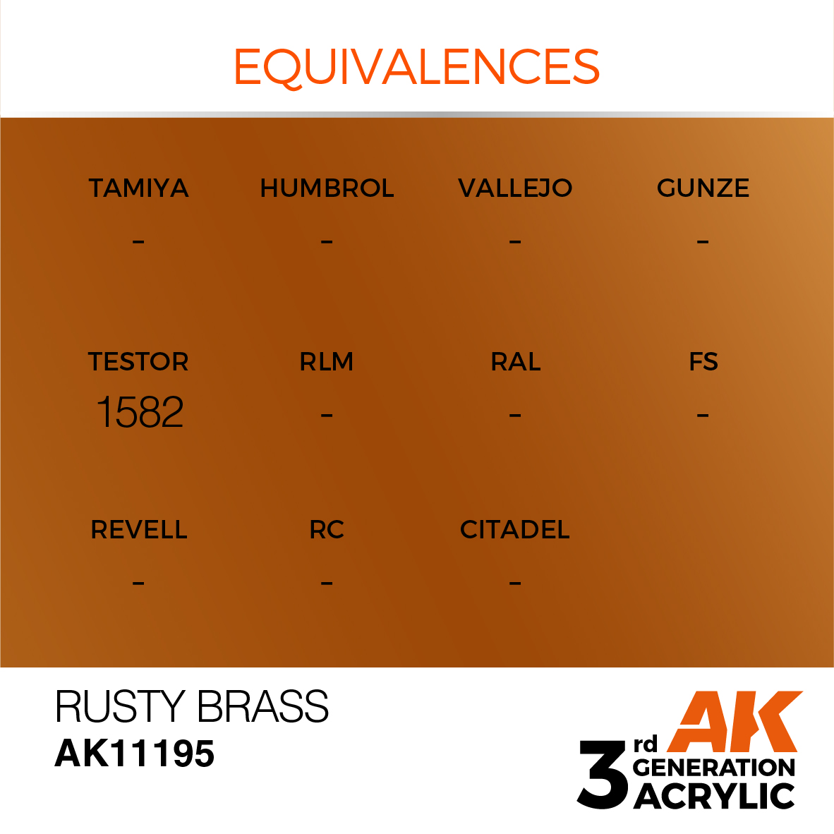 Rusty Brass - Metallic - Geek Tintas