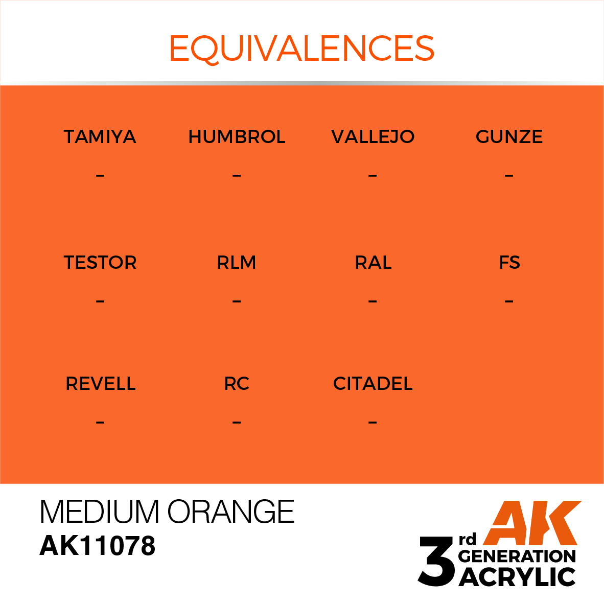 MEDIUM ORANGE – STANDARD - Geek Tintas