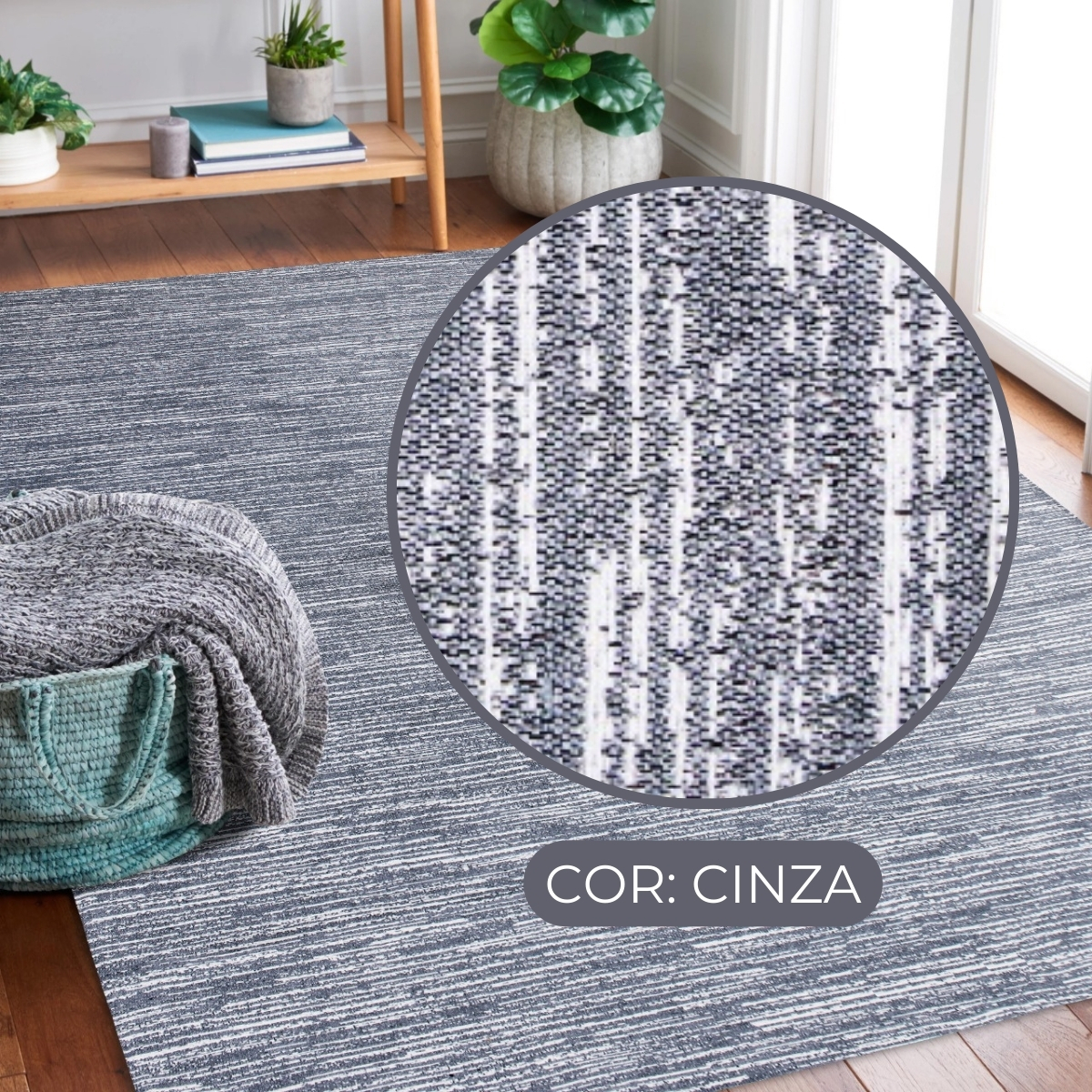 Tapete De Sala Quarto Mesclado 1,46x3,00 Antiderrapante - Visacor ...