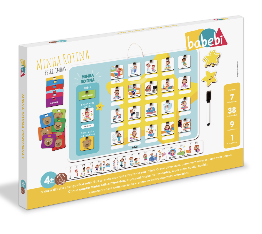 Quadro Minha Rotina Estrelinhas - FUN TOYS