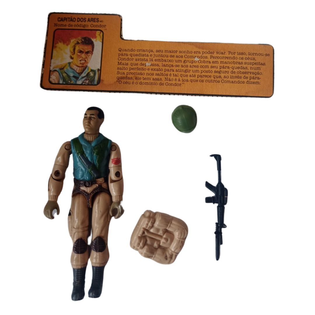 Boneco Comandos Em Ação Capitão Dos Ares (+ Ficha) - Antique Toys