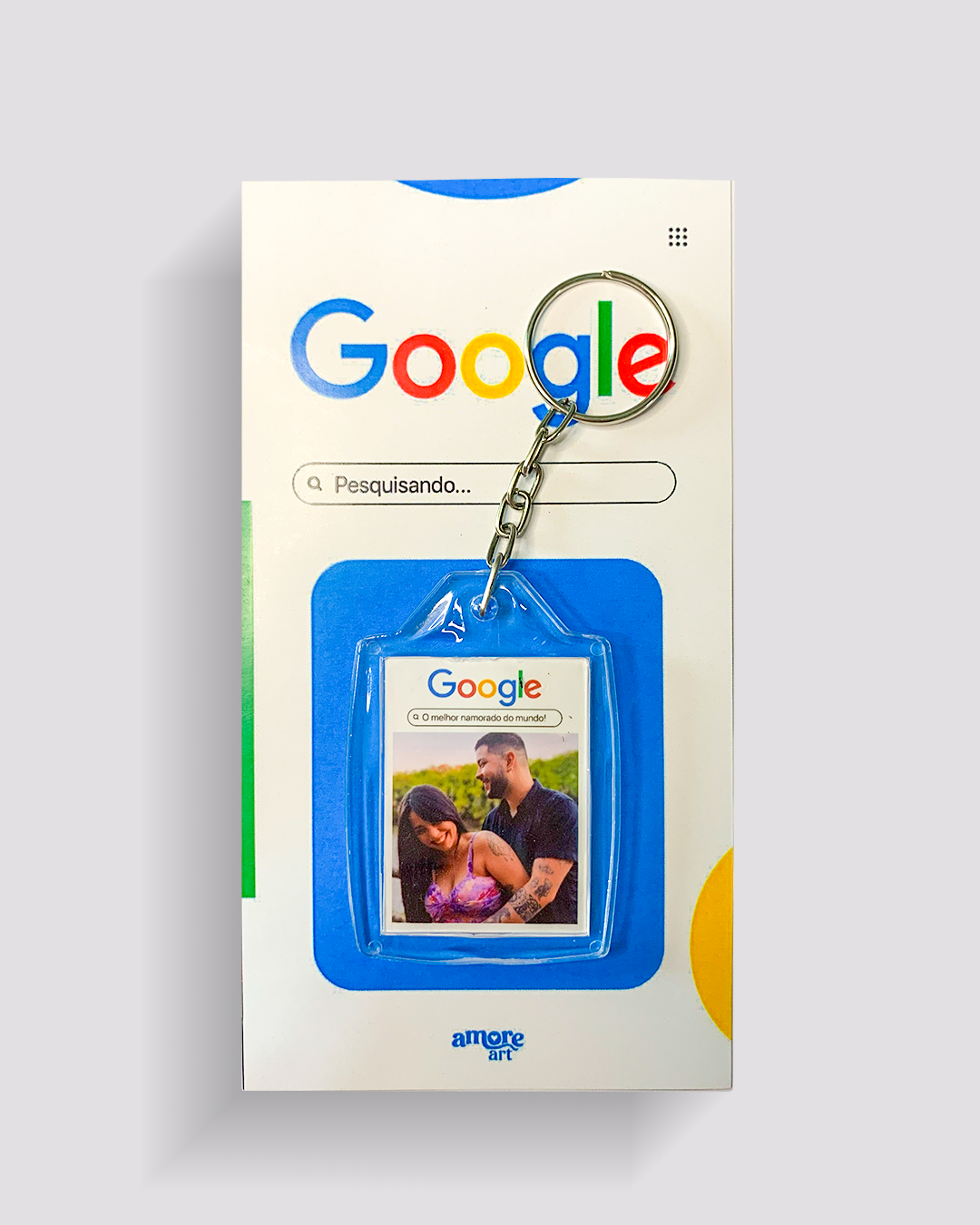 Chaveiro Google Personalizado - Amore Art Personalizados