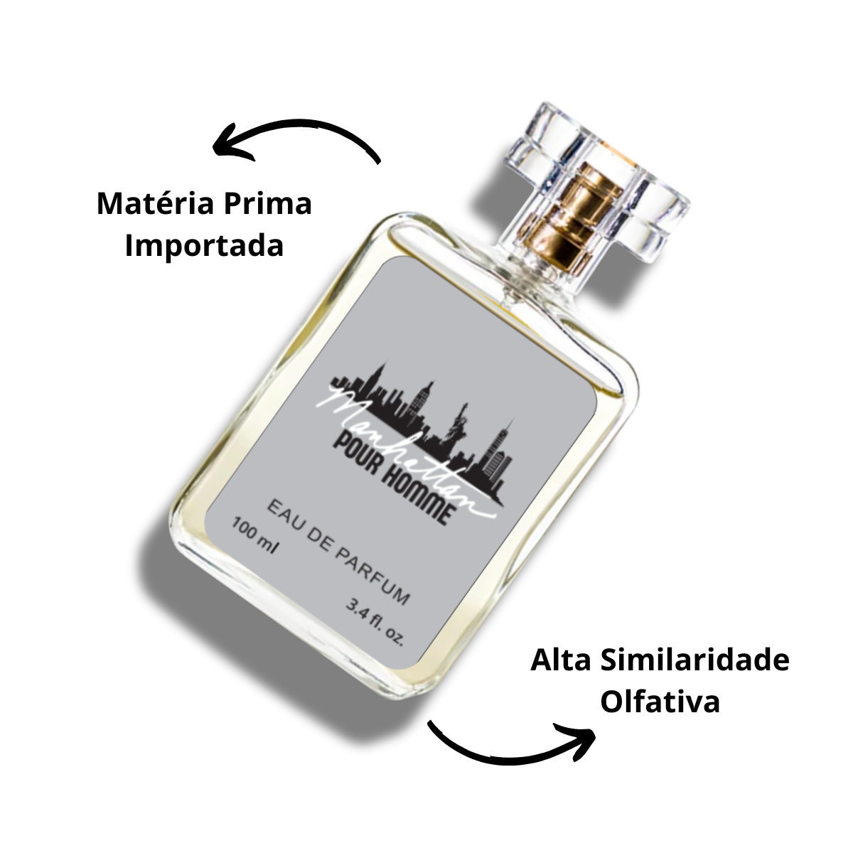 Perfume Masculino Manhattan Pour Homme Eau de Parfum 100ml - Beleza Que Só