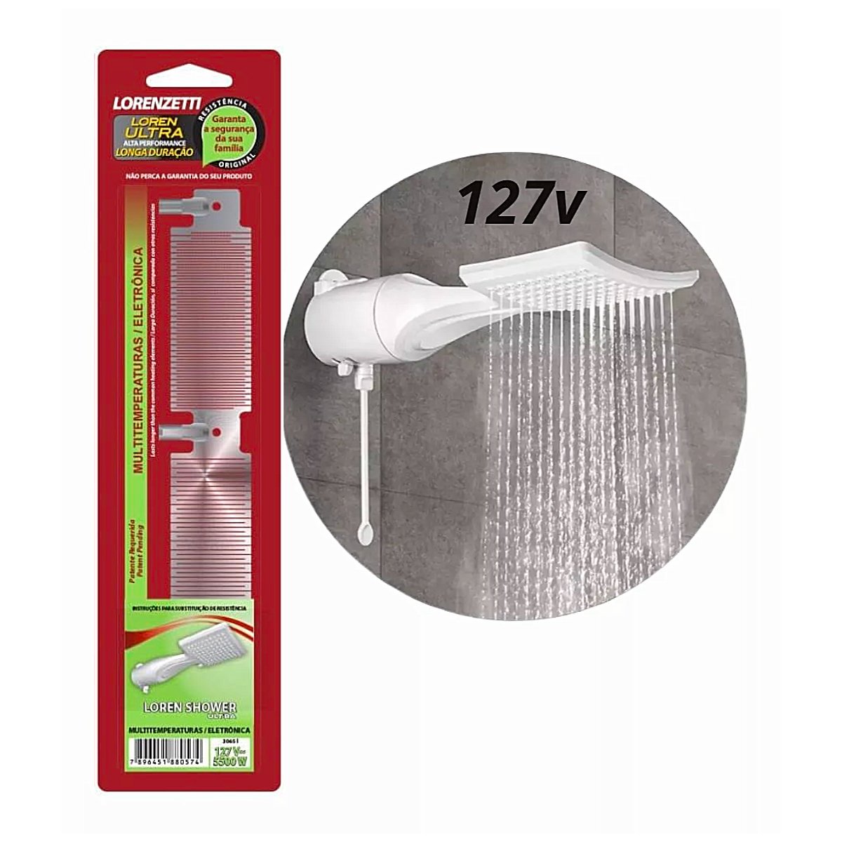 Resistência Loren Shower Ultra 3065-I 5500w 127v Lorenzetti - Loja Focus - Material Elétrico e ...