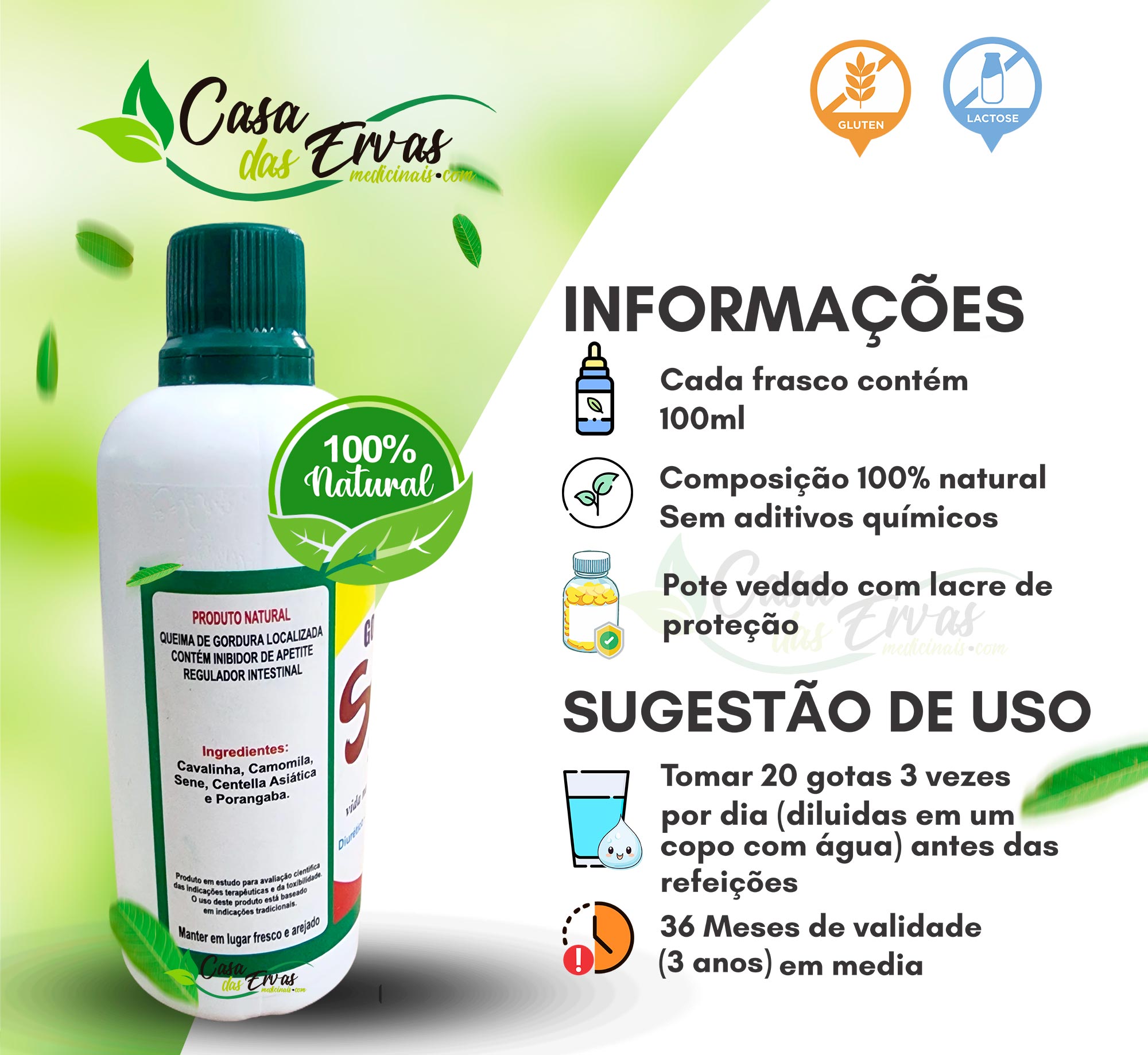 Super Chá SB 100 ML - Casa das Ervas Medicinais