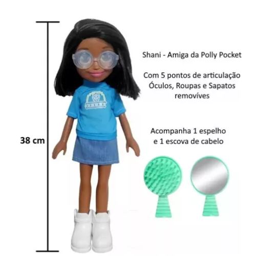 Boneca Shani Amiga da Poly pocket - A Educacional Brinquedos E Inclusão ...