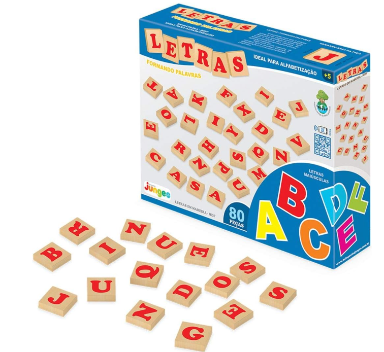Letras Maiúsculas e Acentos Gráficos c/ 80pçs - A Educacional ...