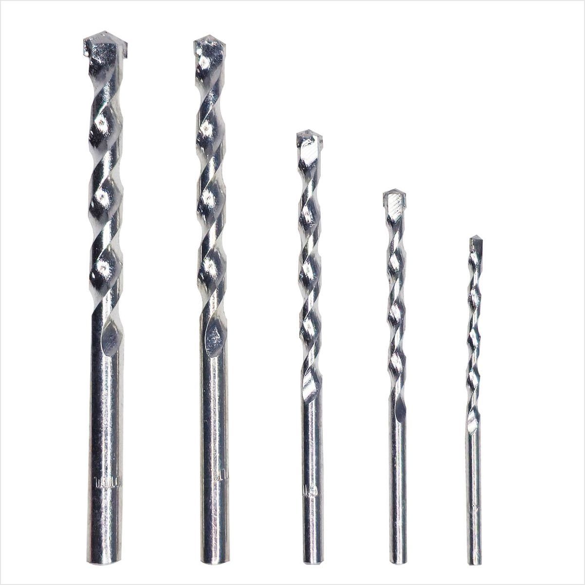 Conjunto Brocas Concreto Alvenaria 05 Peças Tungstênio e Zinco PRO ...