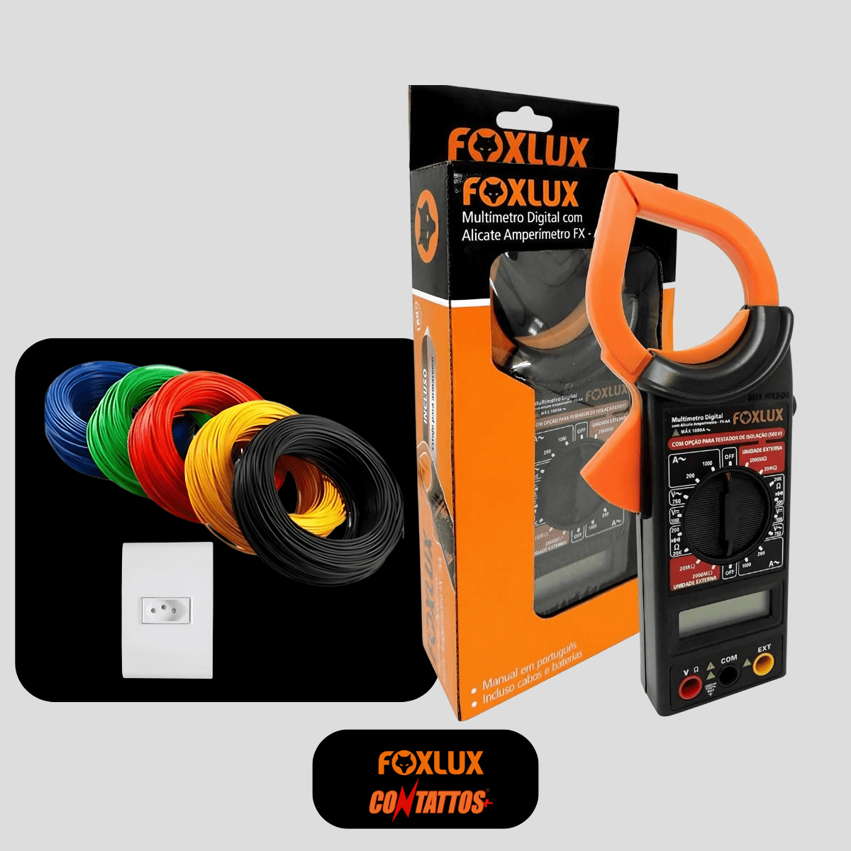 FOXLUX ALICATE AMPERIMETRO DIGITAL 30.02 - Contattos Mais | Elétrica ...