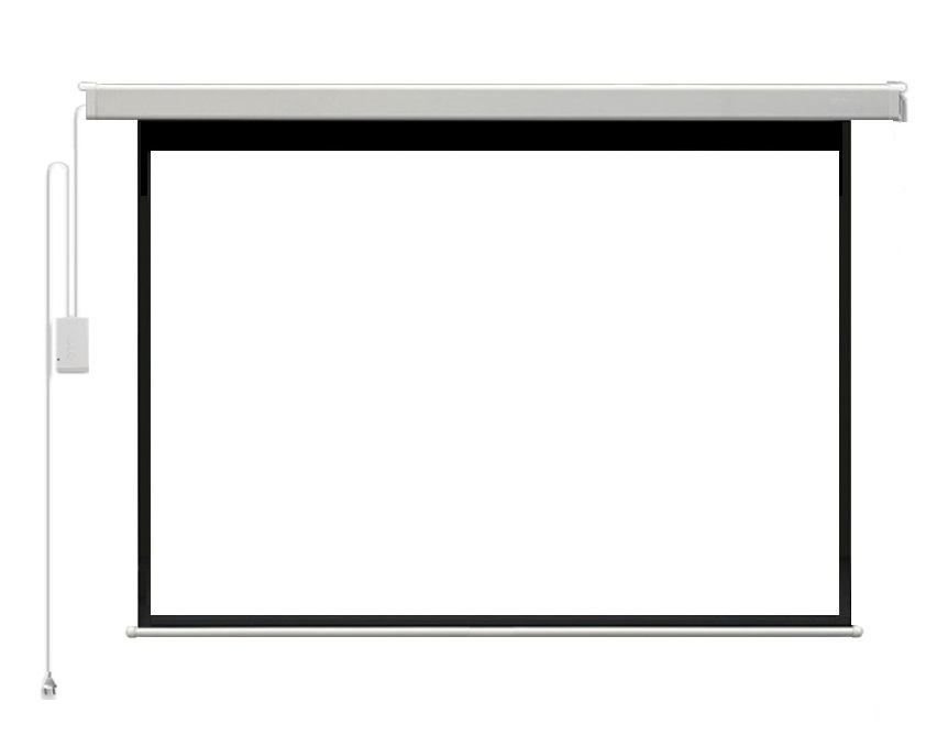 Tela de Projeção Retrátil Elétrica 150 polegadas - Telas Nardelli