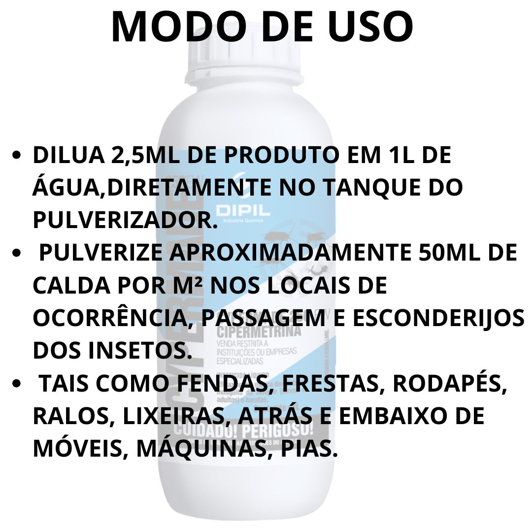 Cypermade 250 EW | Inseticida Líquido Controle de Mosquitos e Barata ...
