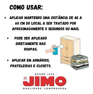 nti Traça Jimo - Inseticida Aerossol para Roupas e Livros - Agrovesso ...