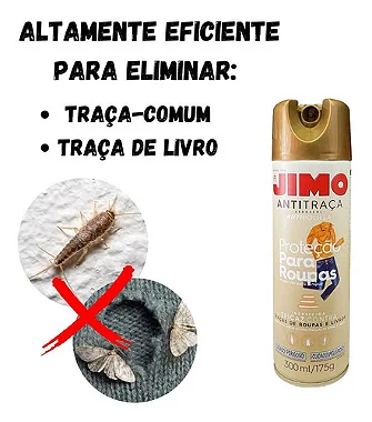 nti Traça Jimo - Inseticida Aerossol para Roupas e Livros - Agrovesso ...