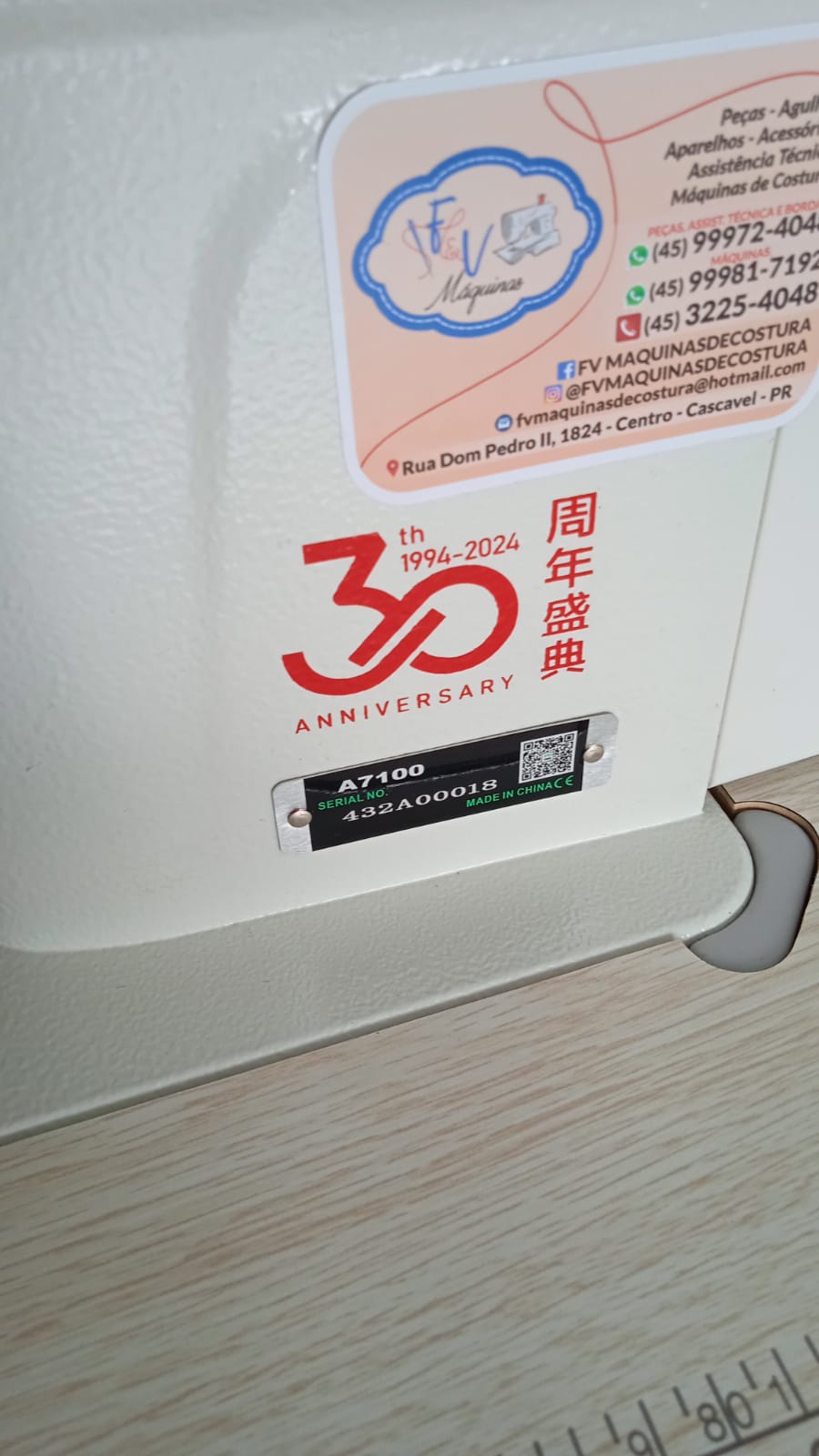 Máquina Reta Eletrônica Motor Direct Drive - Modelo A7100 Zoje (220v) - Maq Ponto Costura & Bordado