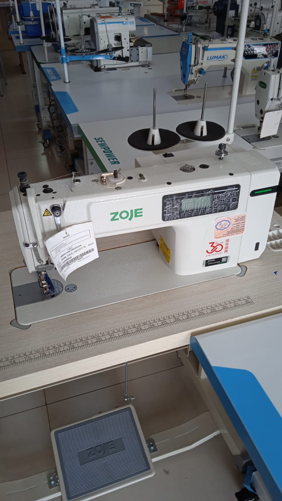 Máquina Reta Eletrônica Motor Direct Drive - Modelo A7100 Zoje (220v) - Maq Ponto Costura & Bordado