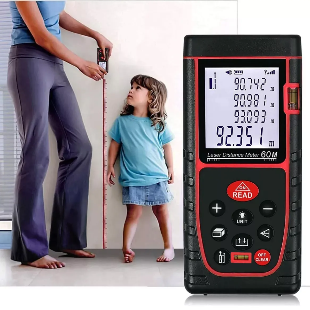 Trena A Laser Digital Medidor De Distancia Trena Laser 40m Profissional ...
