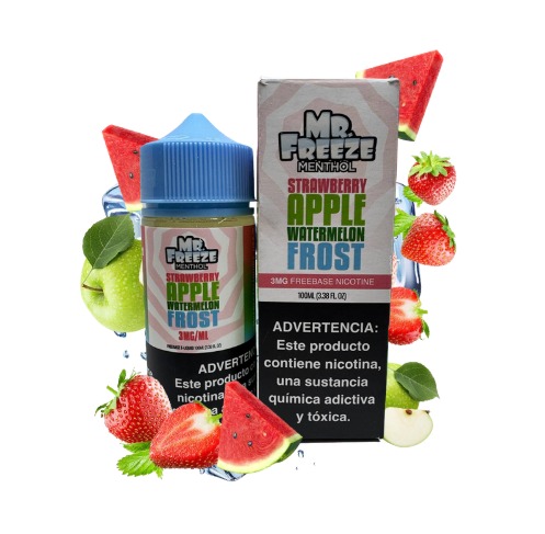 JUICE MR. FREEZE 100ML STRAWBERRY APPLE WATERMELON FROST - LONDON PODS