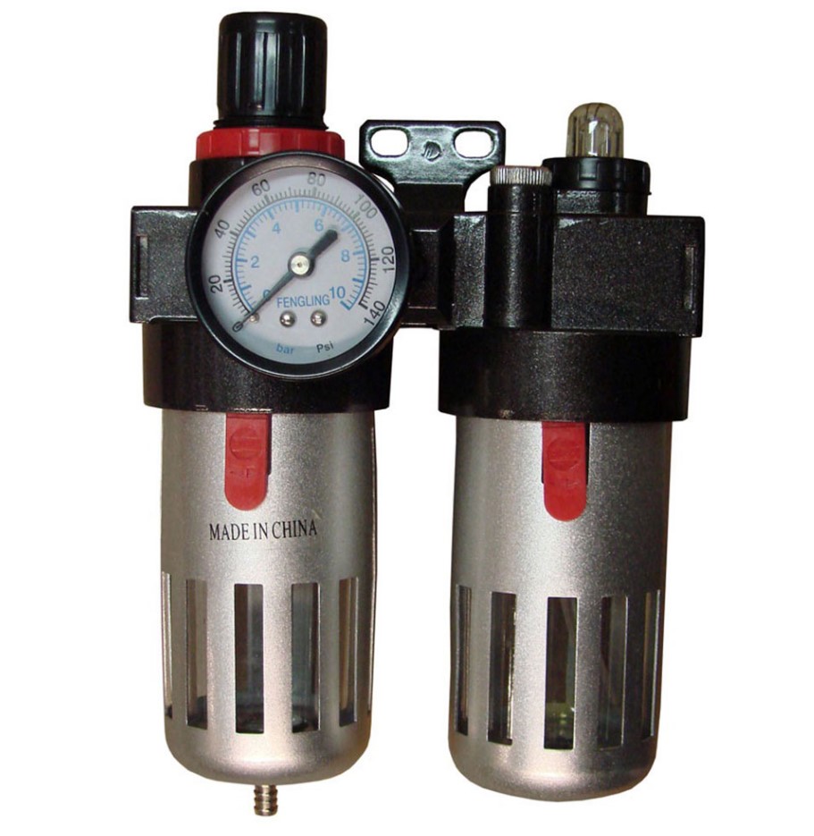 Conjunto Lubrifil Bremen 1/2" Pressão Máx 10 Bar com Capa de Alumínio ...