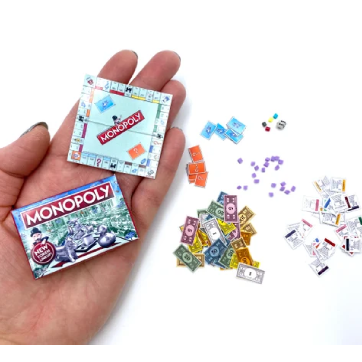 Monopoly Mini Original | Jogo de Tabuleiro Licenciado em Miniatura ...