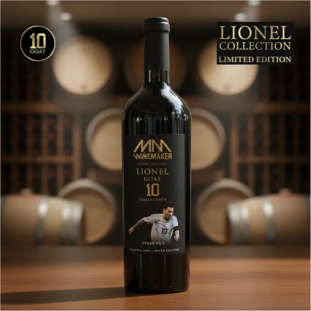 Vinho Lionel Messi GOAT 10 - Puglia Primitivo IGT - Primeira Edição ...