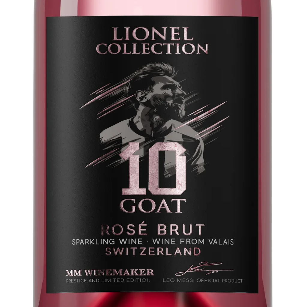Vinho Lionel Messi GOAT 10 - Valais Pinot Nero Spumante - Vinhos Prime