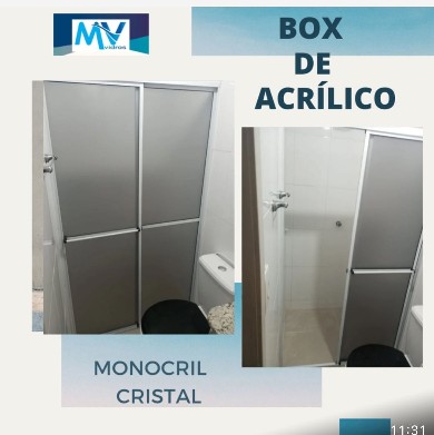 Box de Banheiro em Acrílico - MV VIDROS