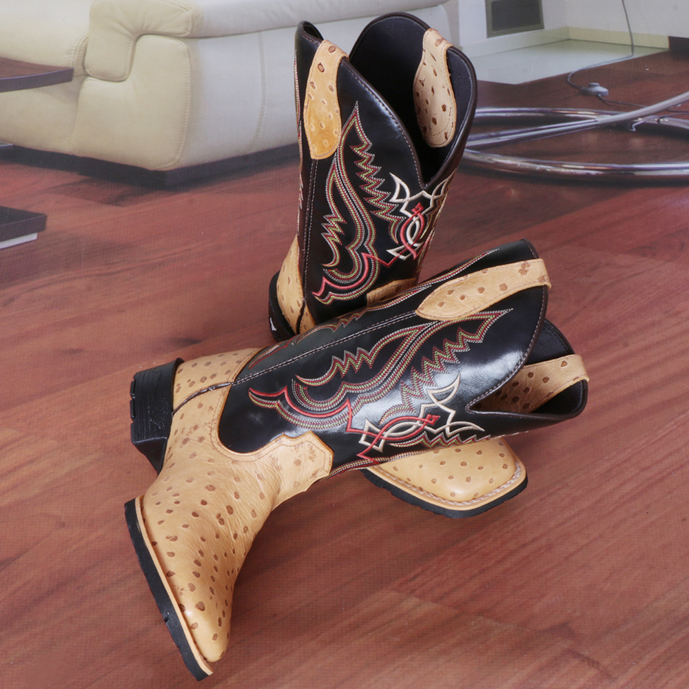 Bota Texana Cano Longo Country Cara de Boi Brete Boots Rodeio Roça ...