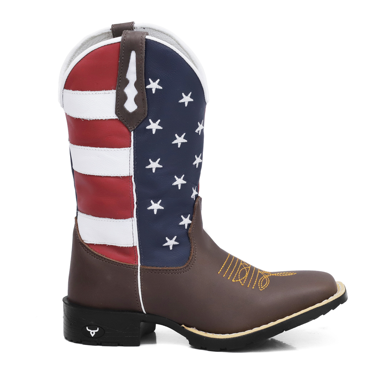 Bota Texana Cano Longo Country Rodeio Brete Boots Couro Sintético ...