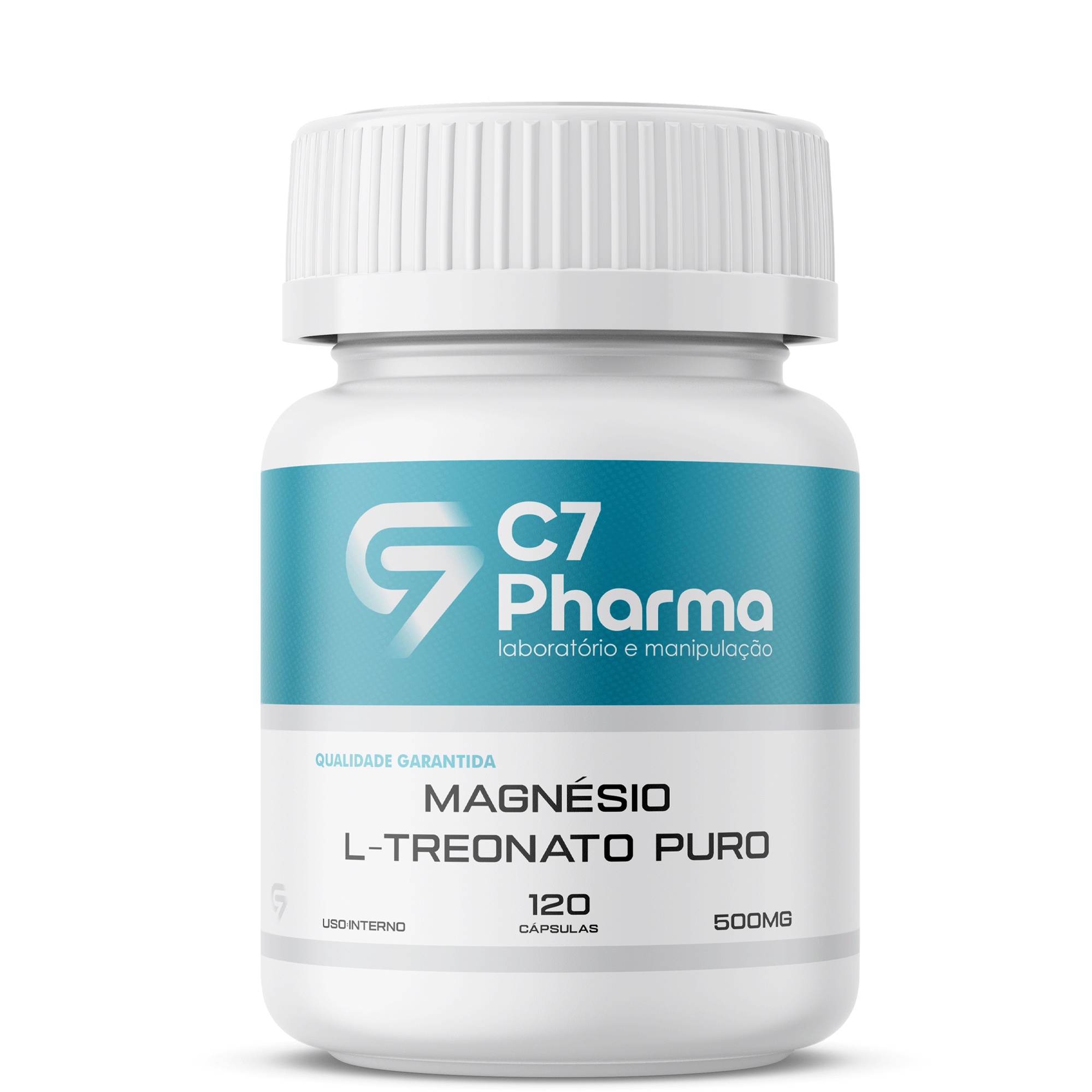 Magnésio L Treonato Puro 500mg - C7 Pharma