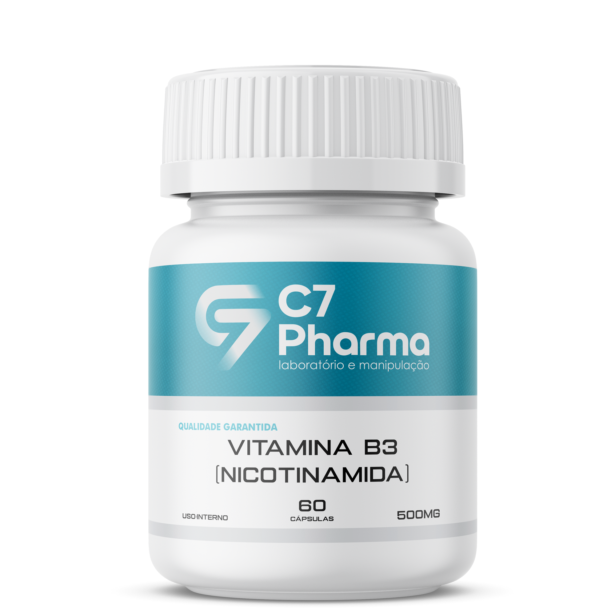 Vitamina B3 (Hexanicotinato de Inositol) 500mg - Niacina Flush Free - C7 Pharma
