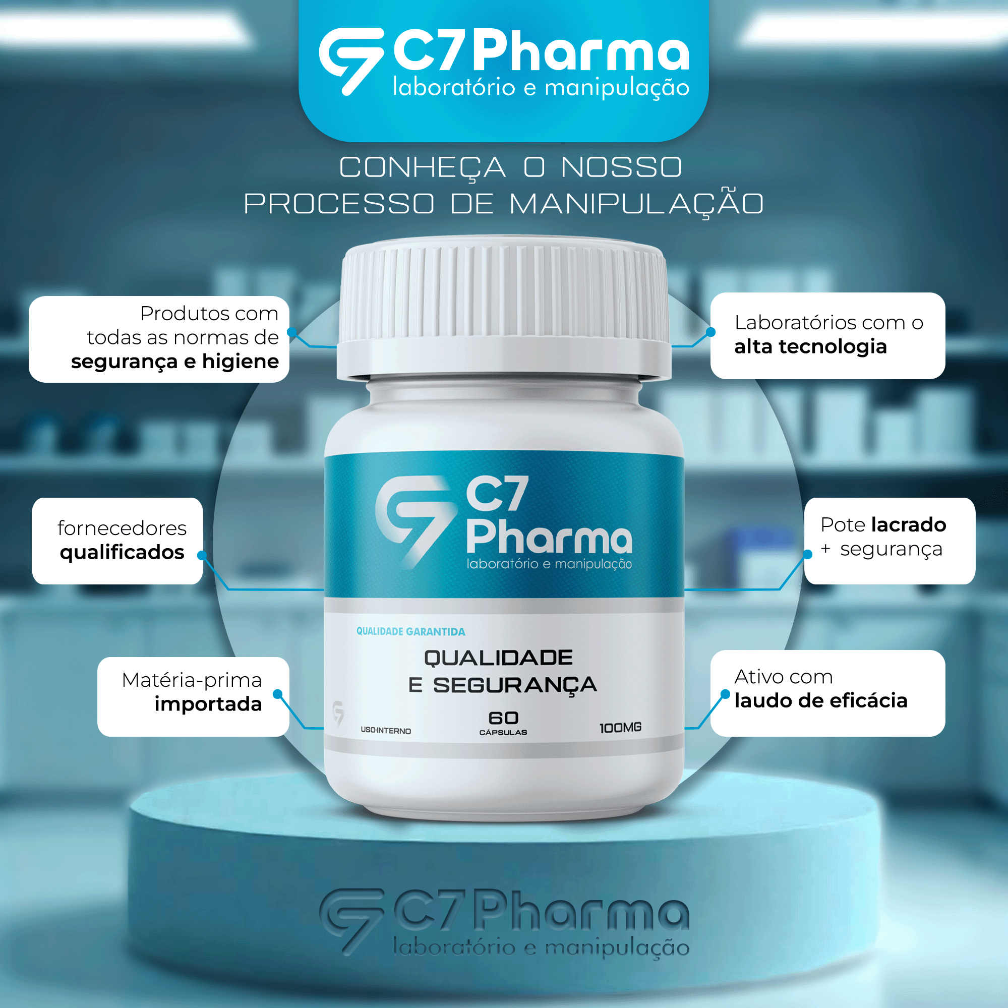 Nutricolin - 300mg - 30 Cápsulas - C7 Pharma