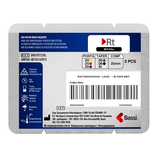 Lima Prodesign Logic Rt Kit 25mm - Easy - Dental Odonthomaz | Dental Online de Produtos ...