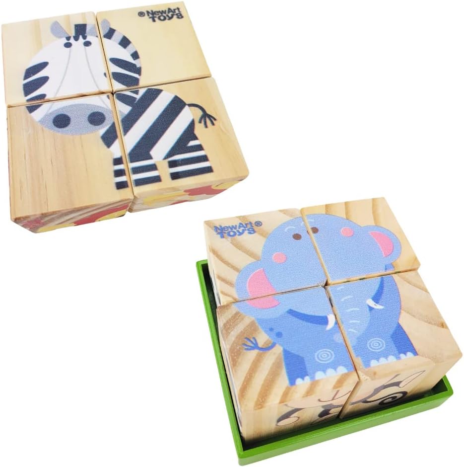 Quebra-Cabeça Cubos Terra Animais | NewArt Toys | 271 - Bubula - Mundo ...